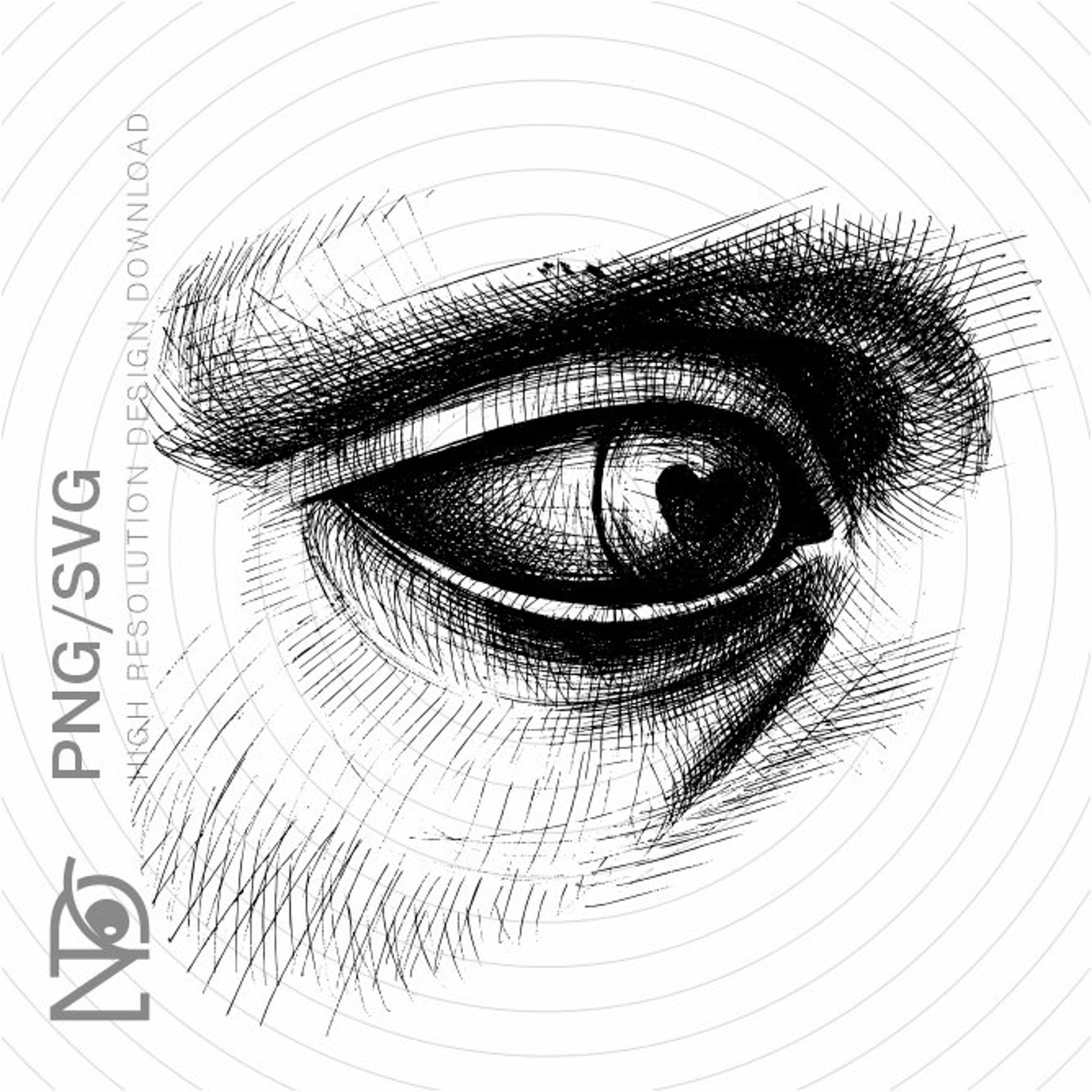 Eye SVG PNG, Look Vision Png, Human Eyeball Svg, See Watching, Vector ...