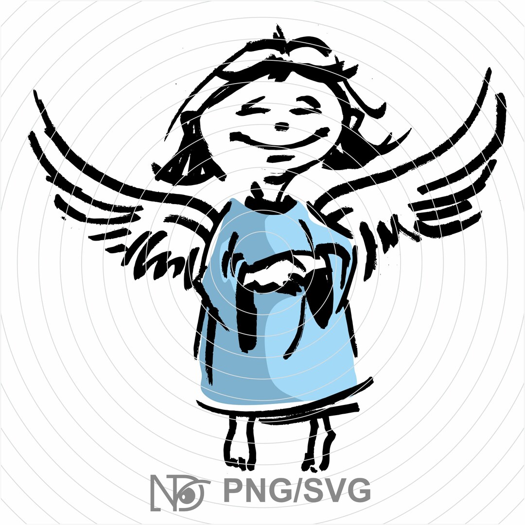 Angel Design SVG PNG, Angel Wings Svg, Angel Clipart, Christian Clip ...
