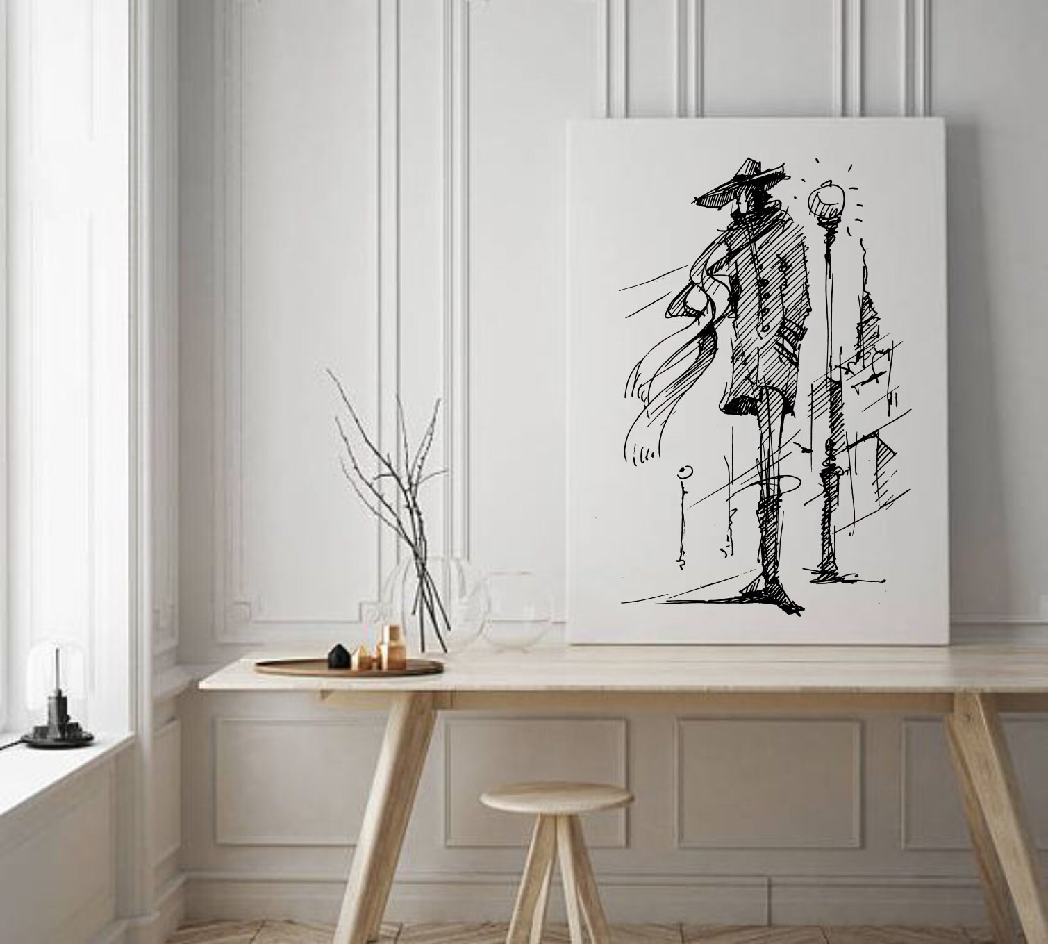 Man Line Art, Man Body Art, Line Art Man, Male Sketch, Line Art Print ...