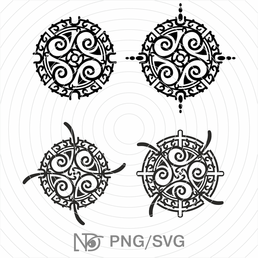 Medallion SVG Set 4 Medallions Boho Vintage Medallion - Etsy