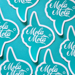 Sunfish Sticker | Mola Mola Vinyl Sticker | Ocean Sticker | - Etsy