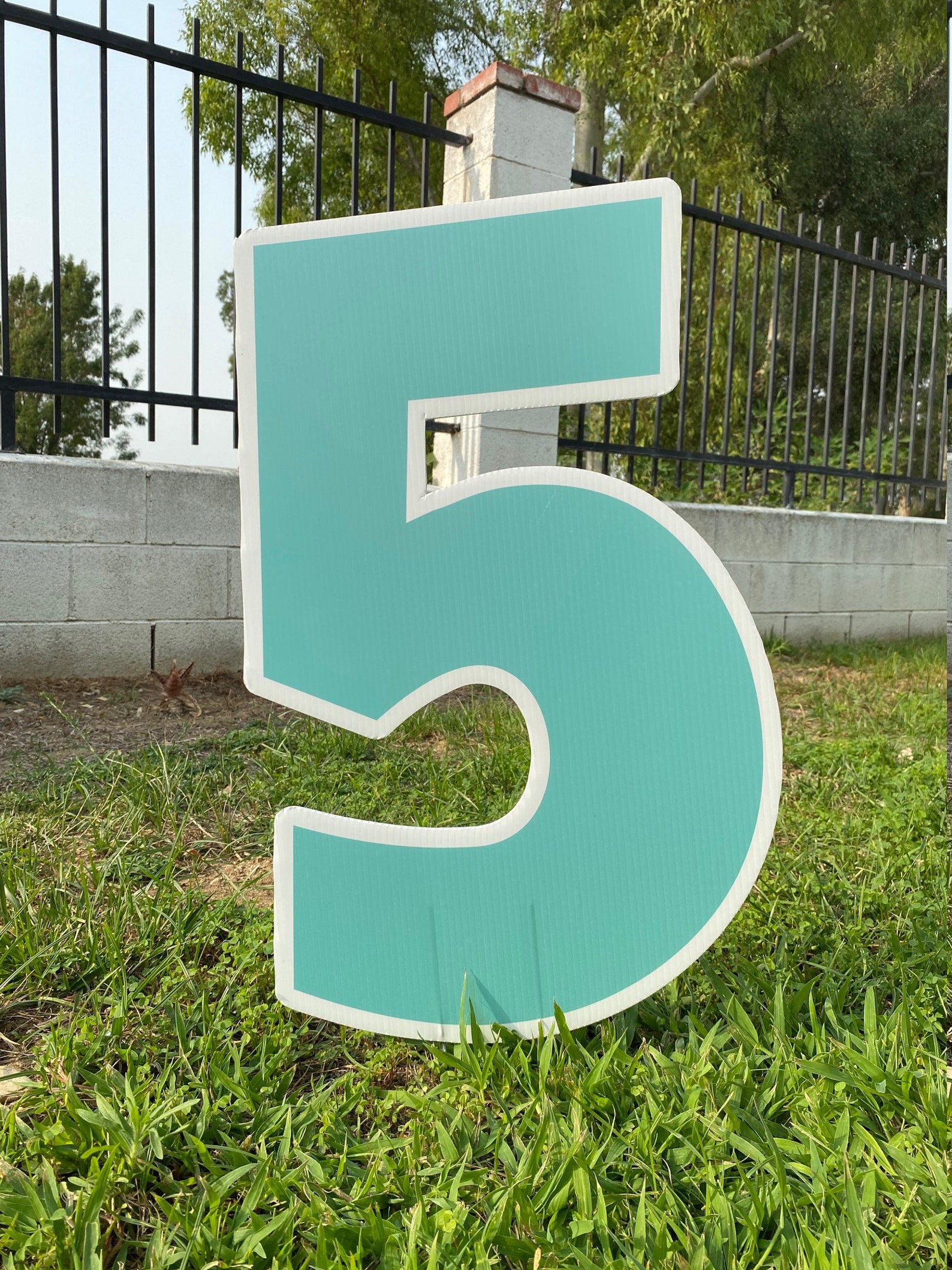 24Cut Number Set 0-9 Yard Letters Yard Sign Business | Etsy