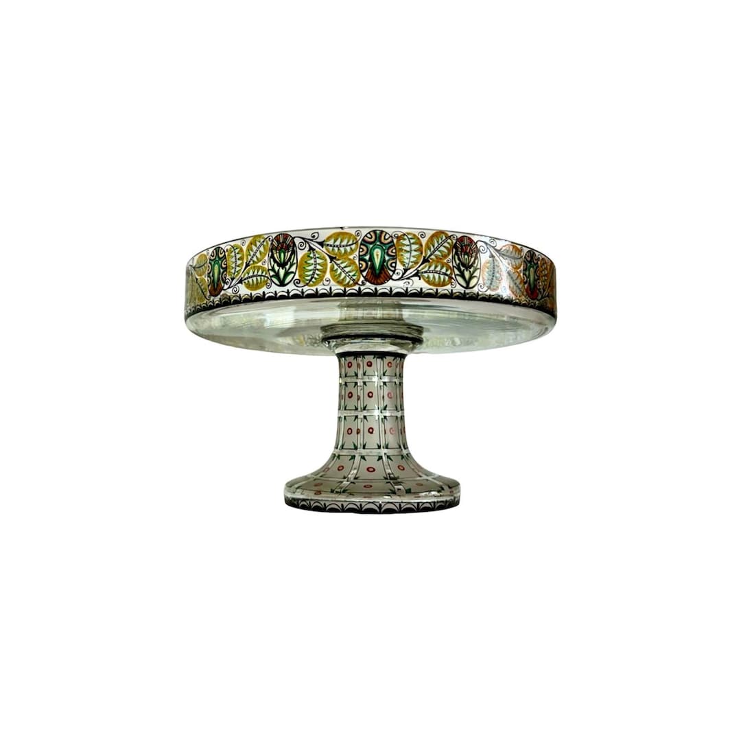 Early Art Deco Haida Glass Centerpiece, Bohemia Circa 1915 / Art Deco ...