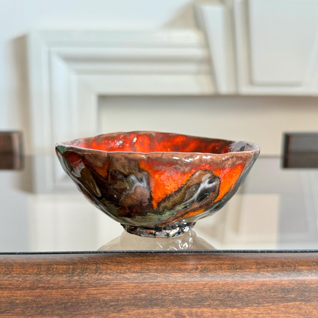 West German Pottery Brutalist Small Pinch Pot 1960/70 / Handmade ...