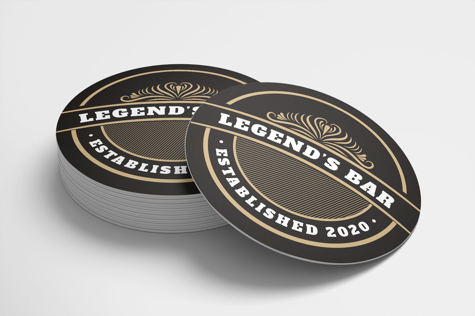 9 100 X Round Personalised Custom Home Bar Beer Mats - Etsy UK