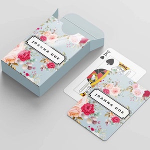 Playing Cards in a Fully Printed Matching Box Personalised Custom - Etsy UK