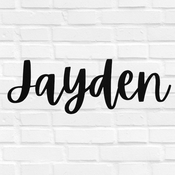 Jayden Metal Sign - Etsy