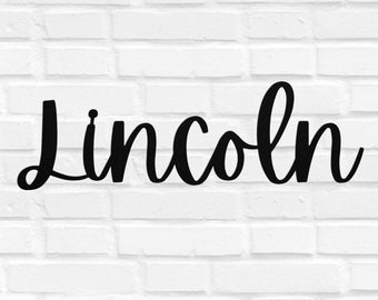 Metal Lincoln Sign - Etsy