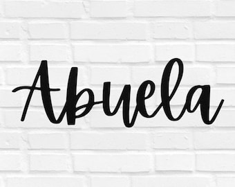 Abuela Metal Sign - Etsy