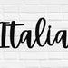 Italia Sign Metal Italy Wall Art Souvenirs Gift for Italian Decor ...