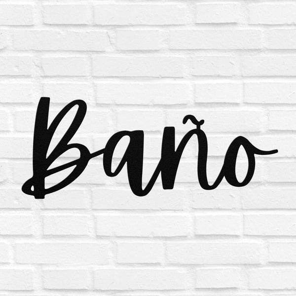Baño Sign - Etsy