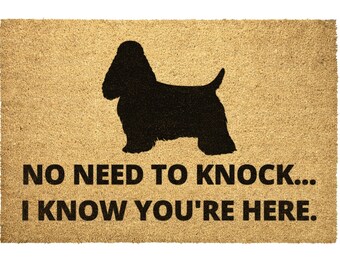 Door Mat Cocker Spaniel - Etsy