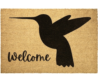 Hummingbird Door Mat - Etsy