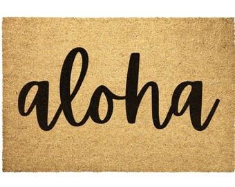 Hawaiian Aloha Door Mat - Etsy
