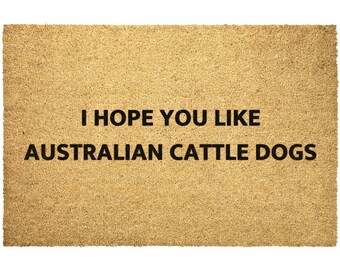 Cattle Dog Coir Doormat - Etsy