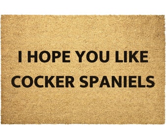 Cocker Spaniel Door Mat - Etsy
