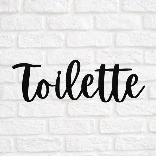Metal Toilet Sign - Etsy