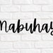 Mabuhay Metal Sign Wall Art Plaque Front Home Decor Porch Door Hanger ...