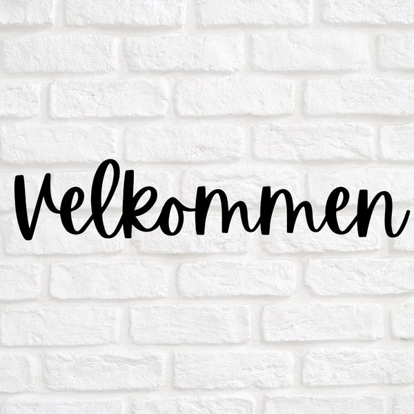 Velkommen Sign - Etsy