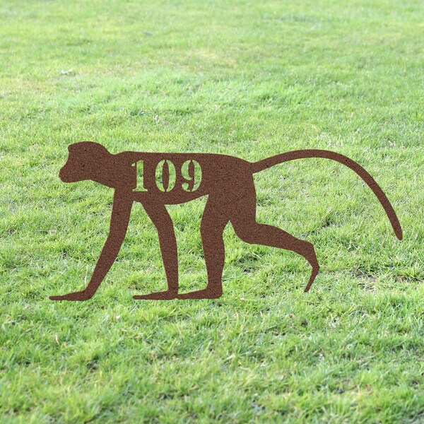 Metal Monkey Yard Art - Etsy