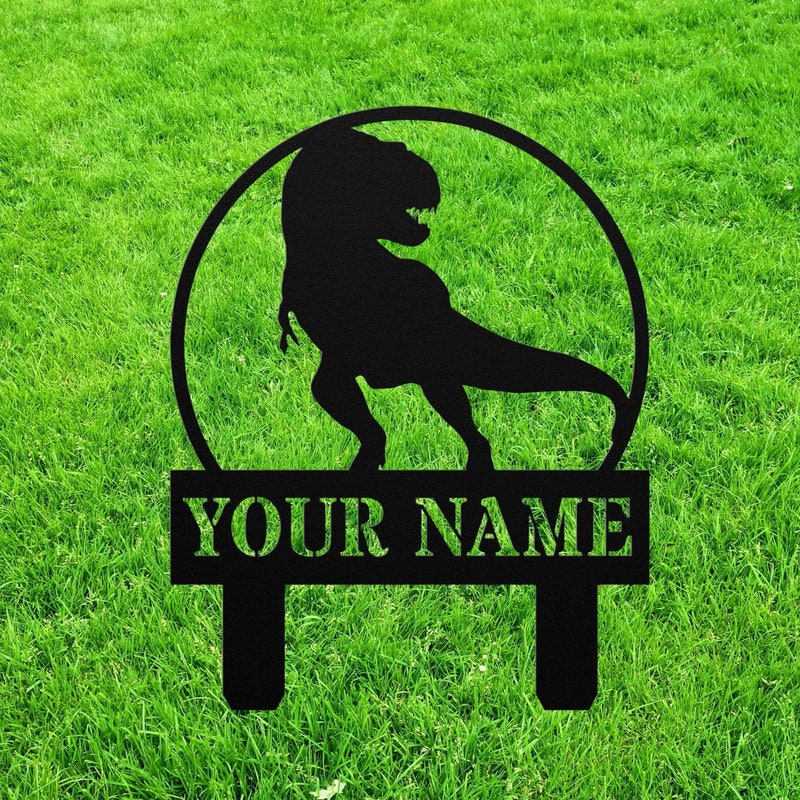 Metal Yard Art Dinosaur - Etsy