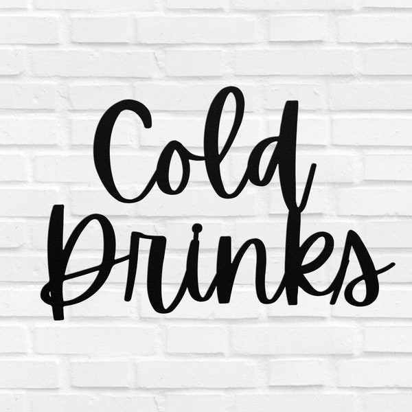 Cold Drinks Sign - Etsy