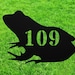 Frog Address House Sign, Frog Metal Address Steel Yard Sign, Frog ...