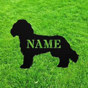 Personalized Cockapoo Statue Stake, Custom Cockapoo Dog Outdoor Yard ...