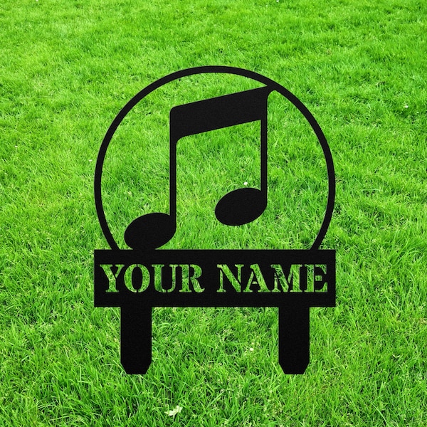 Personalized Metal Musical Notes - Etsy