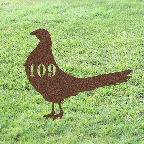 Metal Pheasant Yard Art - Etsy