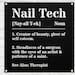 Nail Tech Definition Metal Sign, Nail Artist Gift, Personalized Nail ...