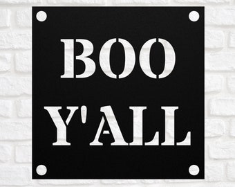 Boo Y'all Door Sign - Etsy