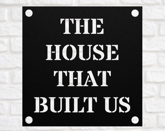 House Built Plaque - Etsy