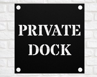 Metal Dock Sign Fish - Etsy