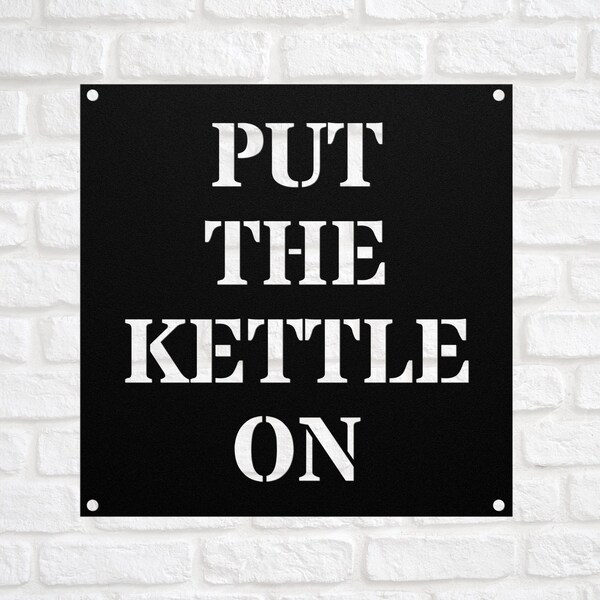 Kettle on Sign - Etsy