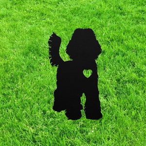 Personalized Labradoodle Garden Statue Stake, Custom Labradoodle ...