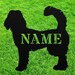 Personalized Labradoodle Garden Statue Stake, Custom Labradoodle ...
