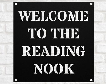 Reading Nook Sign Home Library Décor Book Lover Gift Kids Reading Area ...
