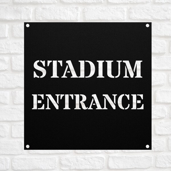 Stadium Entrance Sign - Etsy