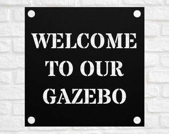 Gazebo Metal Sign - Etsy