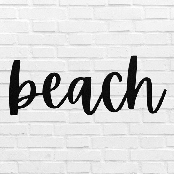 Beach Word - Etsy