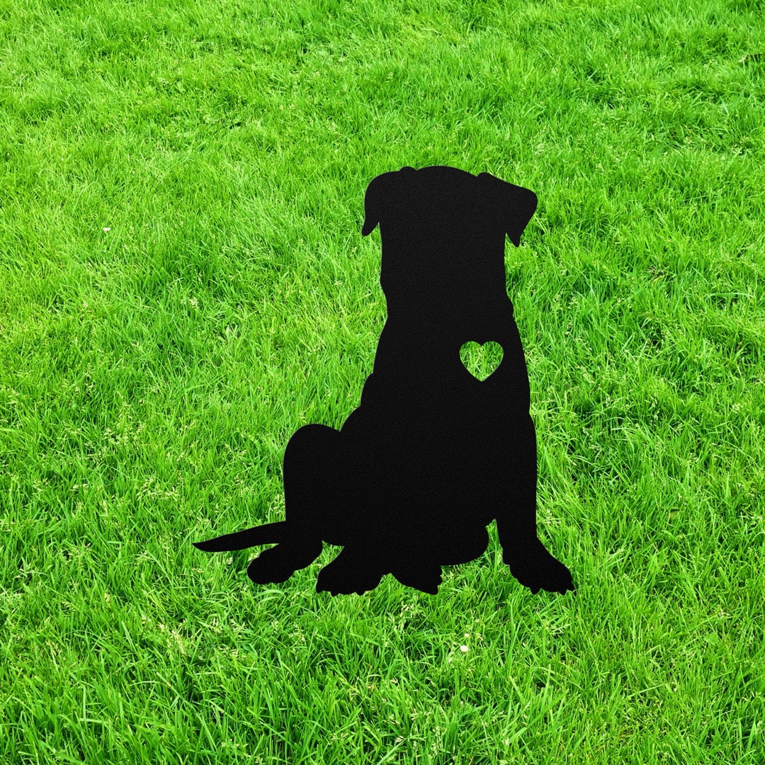 Personalized Boxer Dog Garden Statue Stake, Custom Boxer Dog Outdoor ...