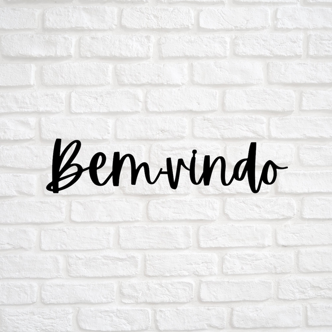 Portuguese Metal Sign Bem-vindo Wall Art Plaque Angola Brazil Portugal ...