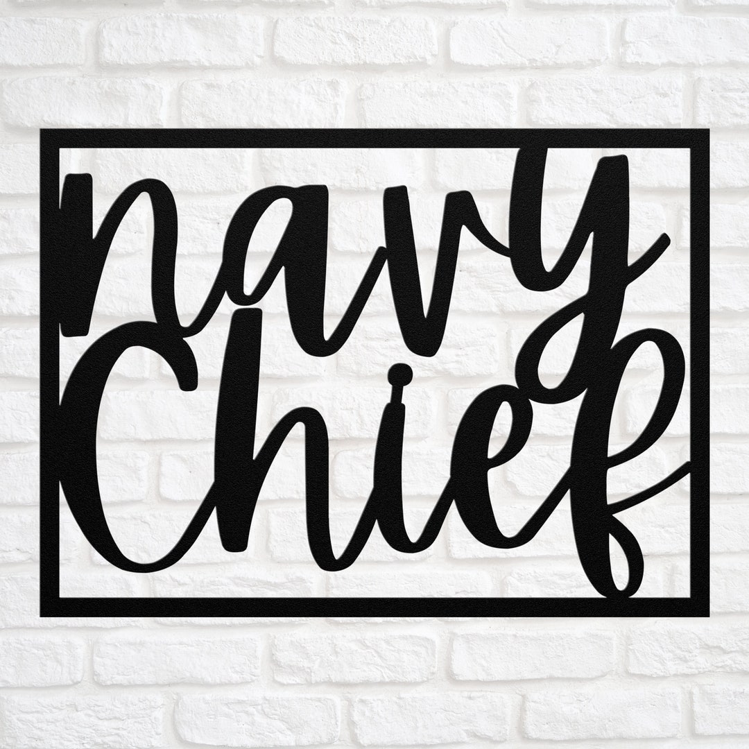 Personalized NAVY CHIEF Gift Metal Sign for Birthday, Christmas ...