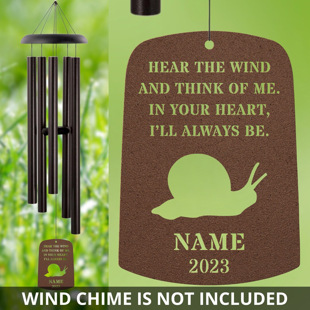 Snail Wind Chime Sail Snail Memorial Snail Loss Gift Sympathy ...