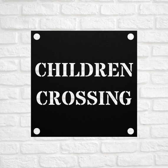 Stop Children Crossing Sign
