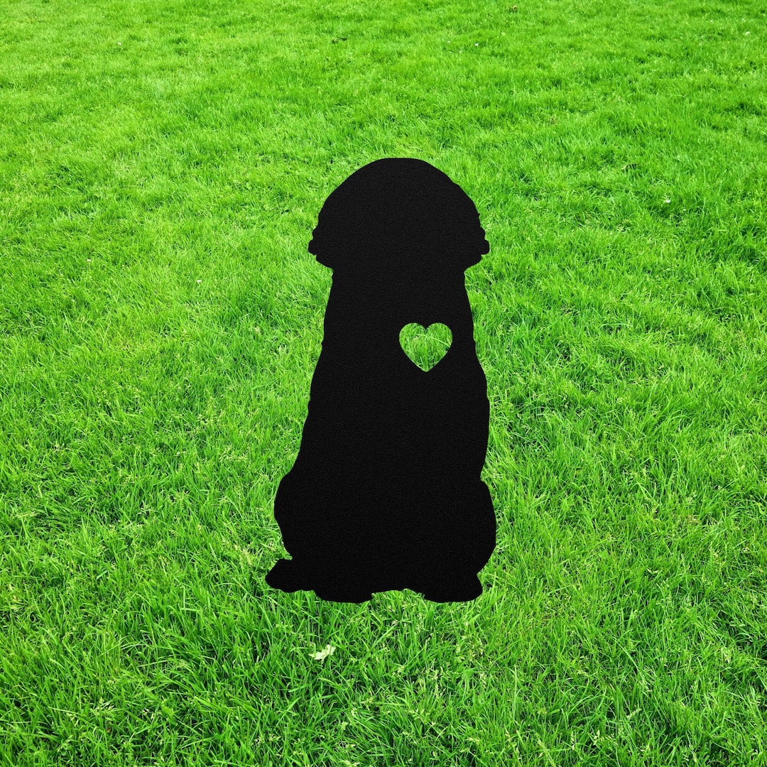 Personalized Spanish Water Dogs Yard Statue Stake, Custom Dog Outdoor ...