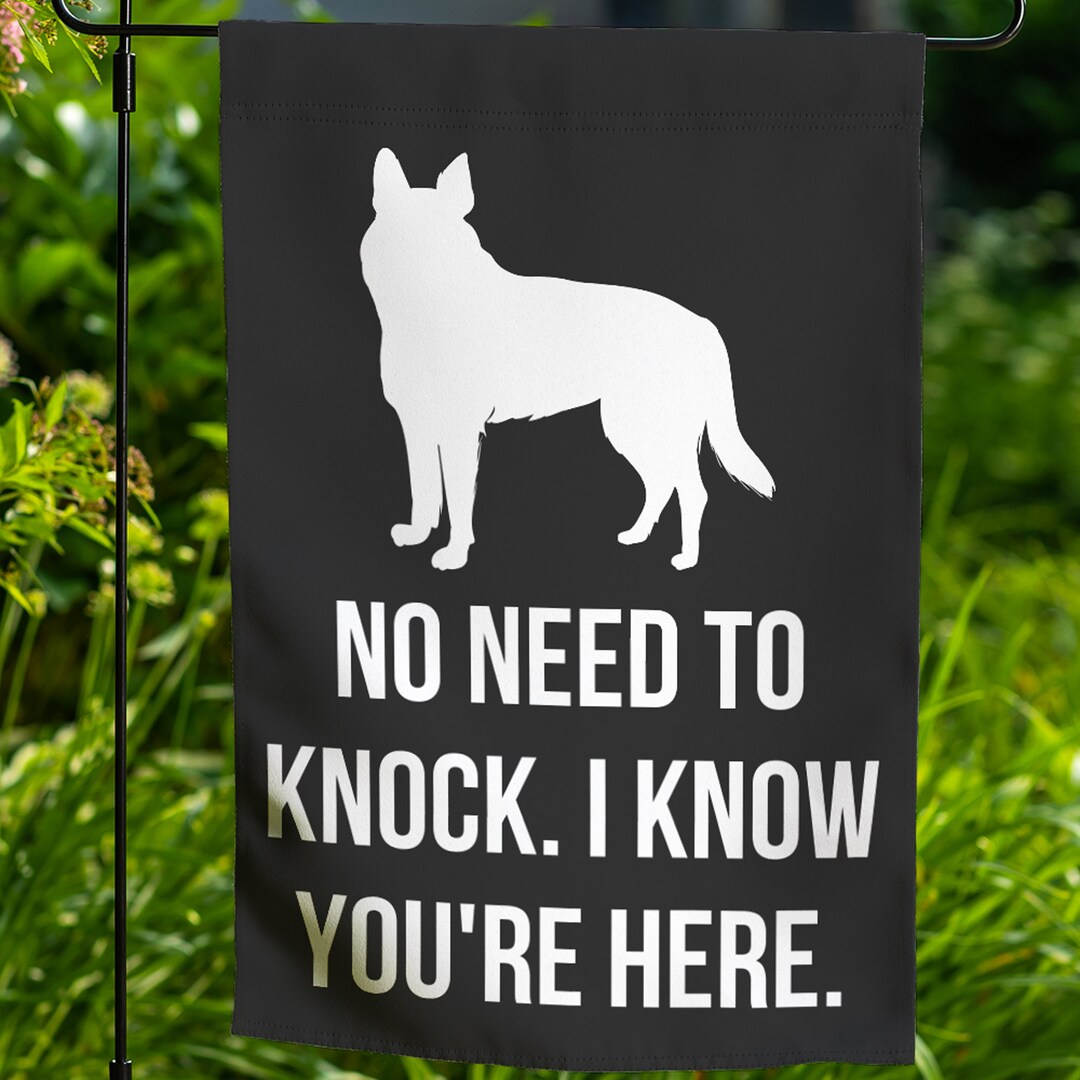 German Shepherd Garden Flag Yard Sign Art Banner Gsd Dog Gift Lover ...