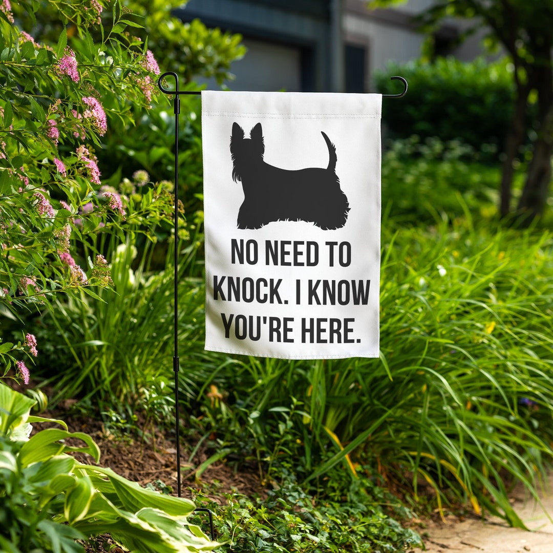 Scottish Terrier Scottie Garden Flag Yard Sign Art Banner Scottie Gift ...