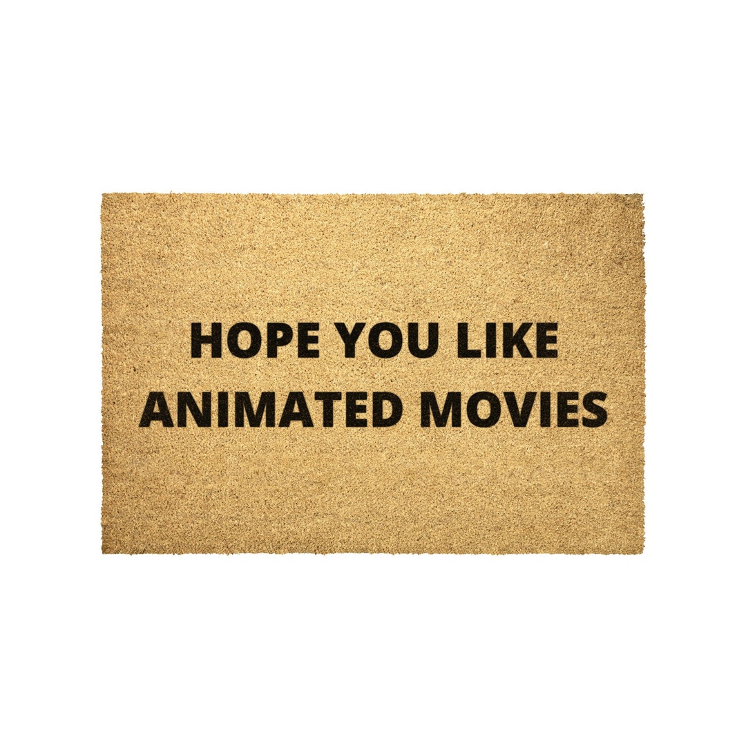Animated Movies Doormat Outdoor Rug Door Hope You Like Animated Films ...